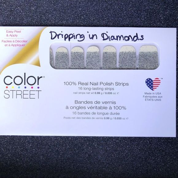 Color Street | Makeup | 28 Dripping In Diamonds Color Street Strips ...